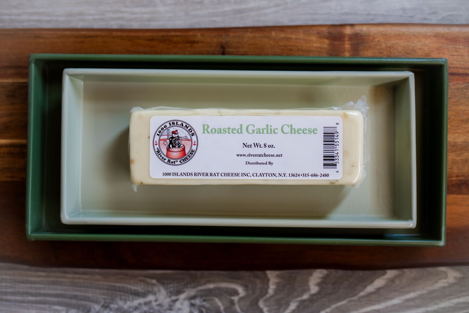 Roasted Garlic Cheddar – River Rat Cheese
